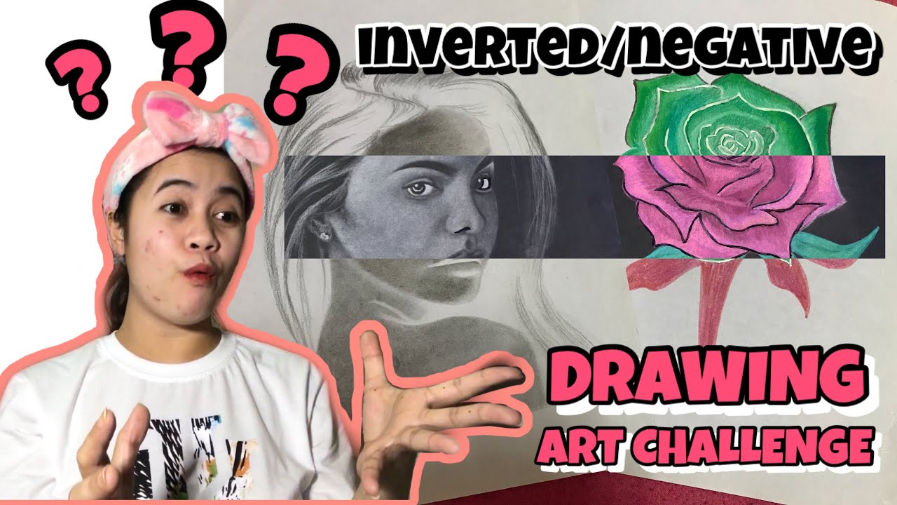 IVANA ALAWI INVERTED DRAWING CHALLENGE || Negative Art Challenge by Van ...