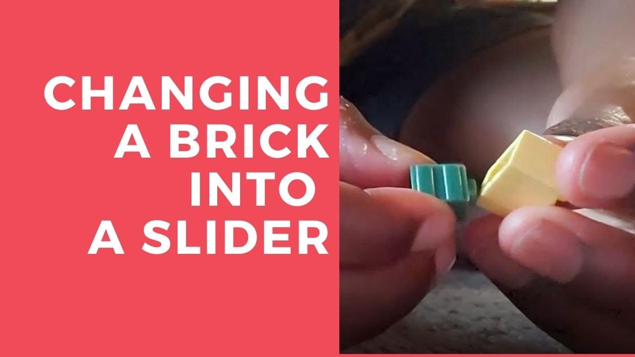 How to make a lego brick into a slider? - YouTube