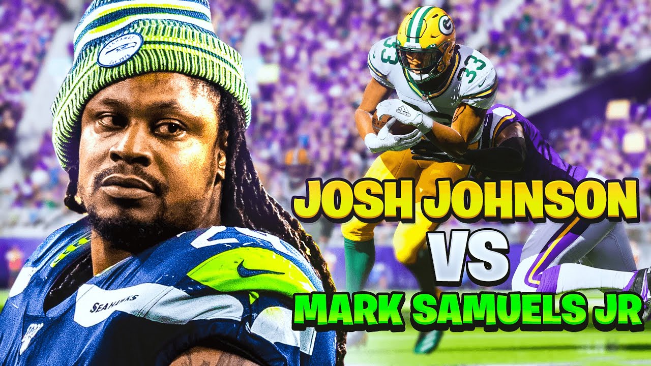MARSHAWN LYNCH REACTS TO JOSH JOHNSON vs MARK SAMUELS JR. - YouTube