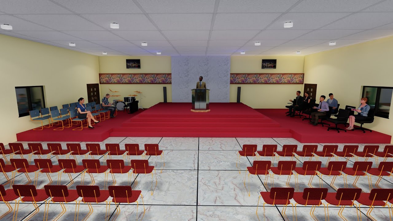 Place of Worship Animation Model with Revit and Animated with Lumion 8 ...