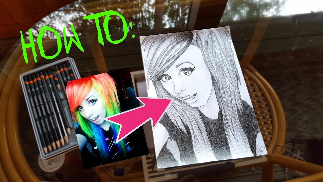 How to: Draw Realistic Portrait Step by Step - YouTube