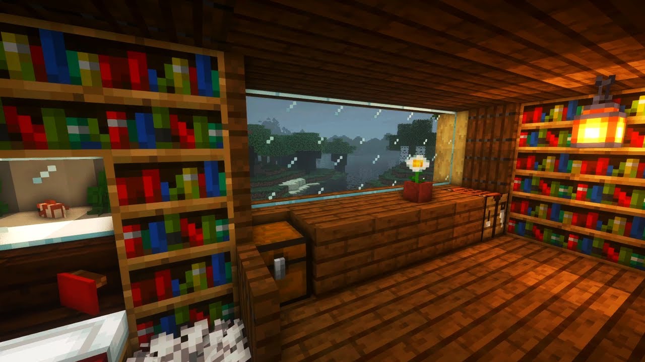 Minecraft LOFI | Relaxing Music and Rain | Sleep, Study, & Relax # ...