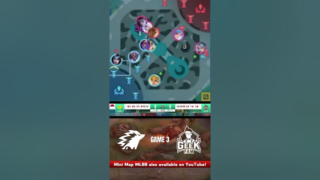 [Mini Map] ONIC vs GEEK - Game 3 - Week 2 Day 1 - Regular Season - MPL ID S15 - YouTube