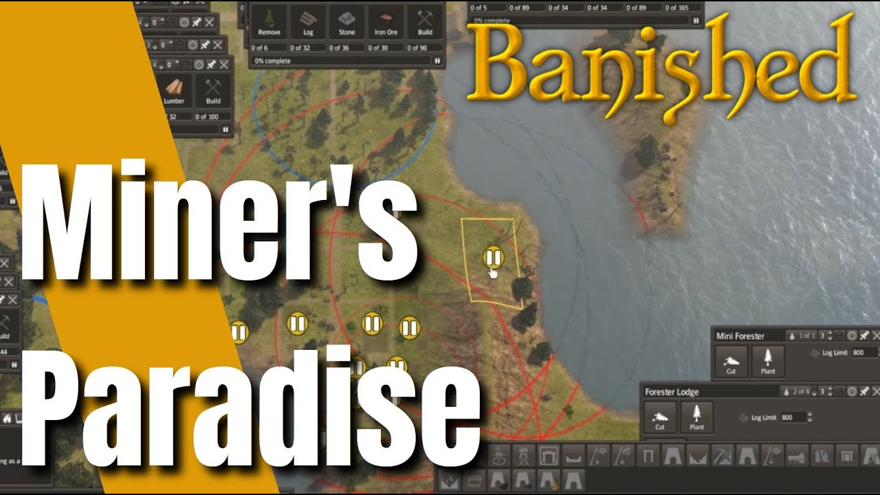Banished Megamod: S02-E06-Twin Lakes (Miner's Paradise!) - YouTube