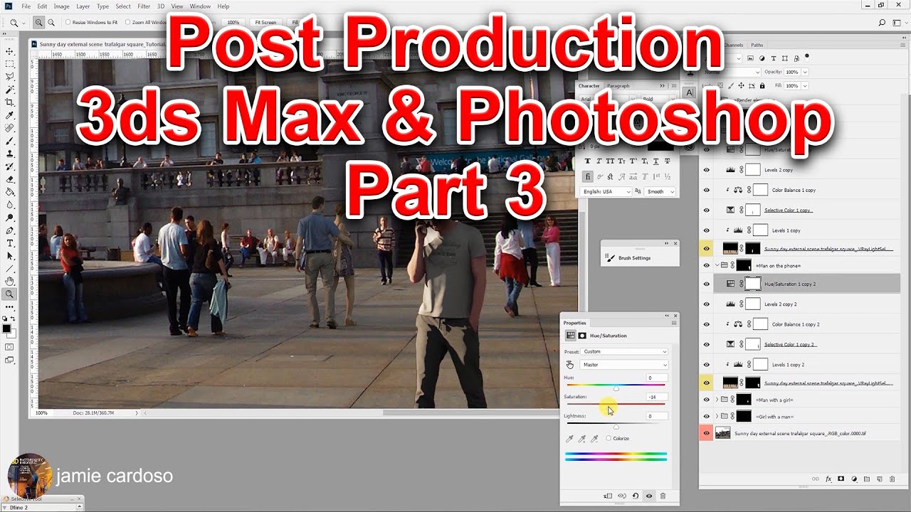 Post Production: 3ds max & Photoshop part 3 (CC) - YouTube