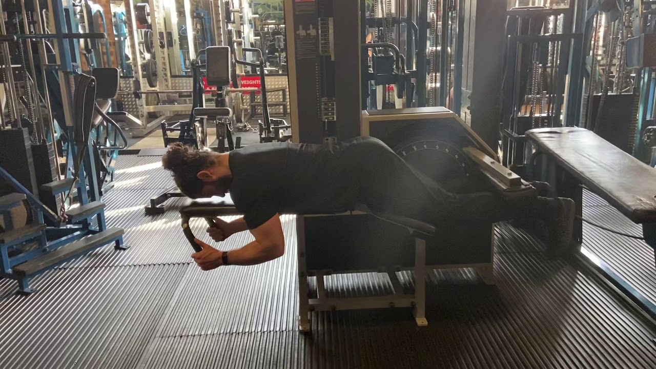 Lying Hamstring Curl - YouTube