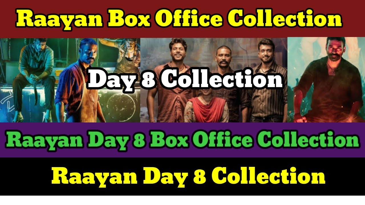 Raayan Box Office Collection | Raayan day 8 Collection | Dhanush - YouTube