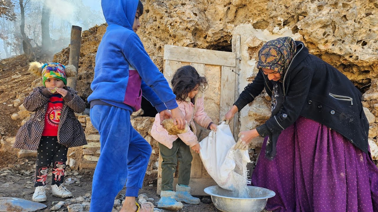 Hajer and Her Children’s Struggle Against Cold and Hunger in the Cave ...