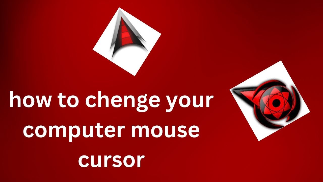 how to chenge your computer mouse cursor - YouTube