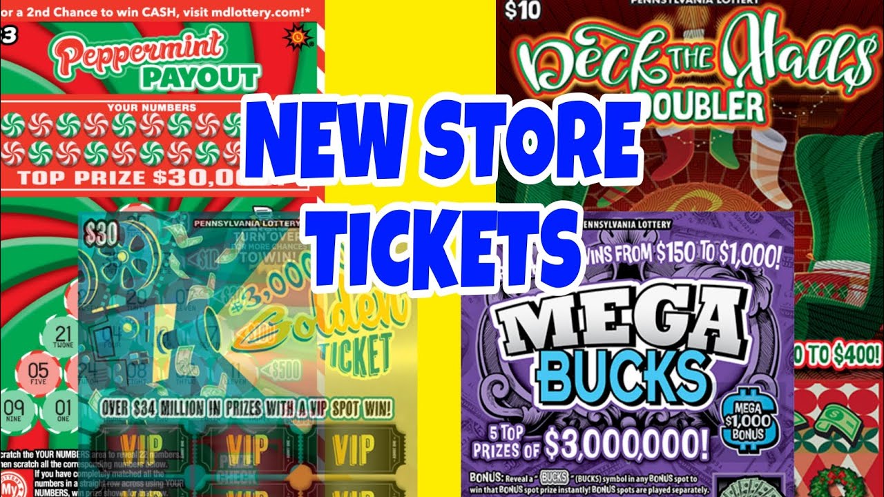 MEGA BUCKS & DECK THE HALLS PA LOTTERY SCRATCH OFF TICKETS #scratchers ...