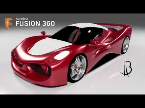 Car Design Speedrun 13 - Using Autodesk Fusion 360 - super car - YouTube