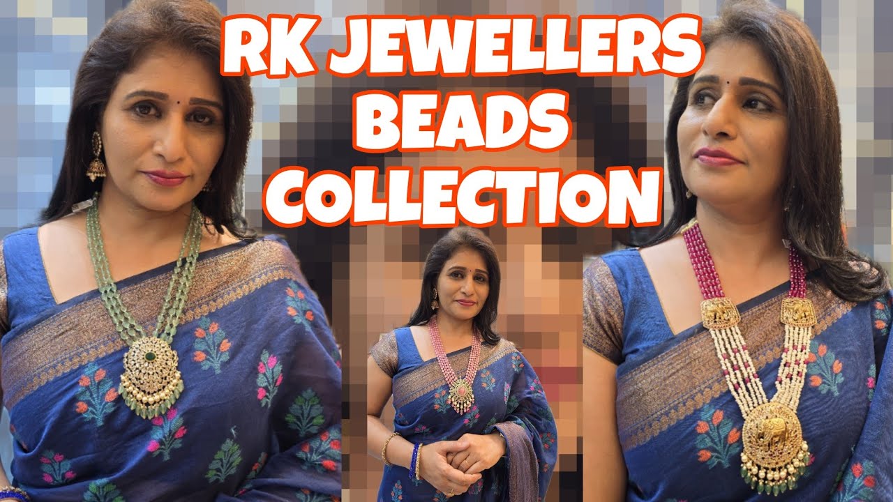 RK JEWELLERS Latest beads collection || Light weight gold jewellery ...