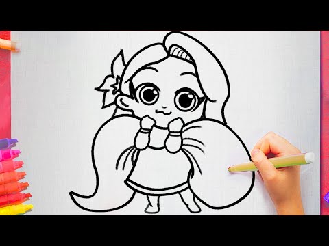 Rapunzel Nasıl Çizilir - Prenses Disney - Resim Çizme -Rapunzel Resmi Nasıl Çizilir