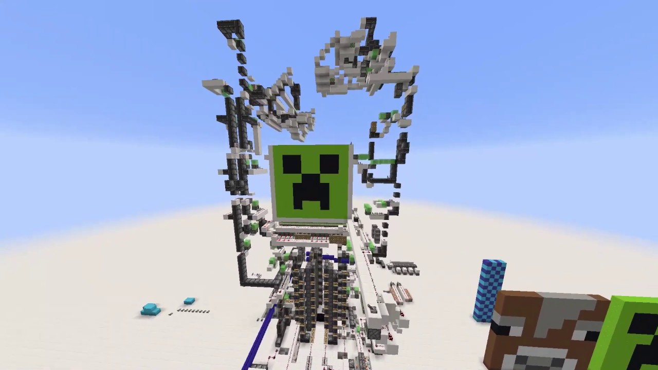 The 16 by 16 block falling sand door in Minecraft! - YouTube