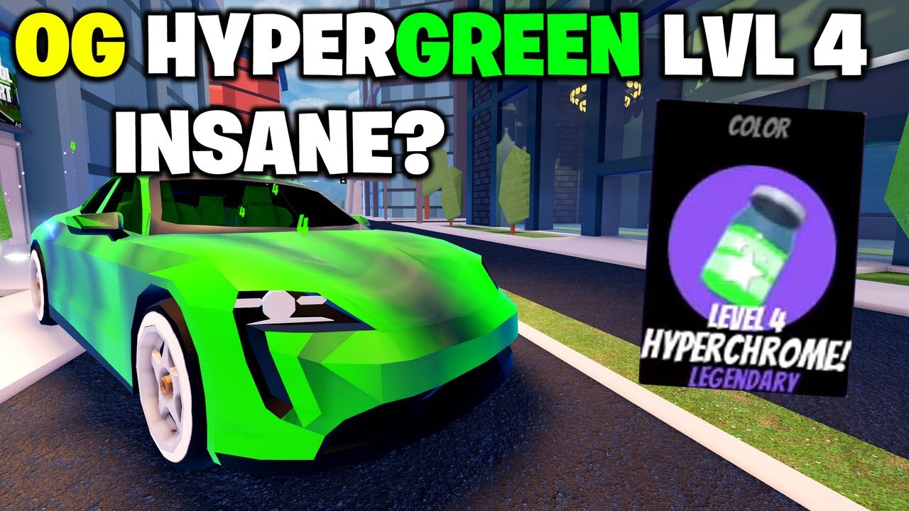 GETTING HYPERGREEN LVL 4 (Roblox Jailbreak) - YouTube