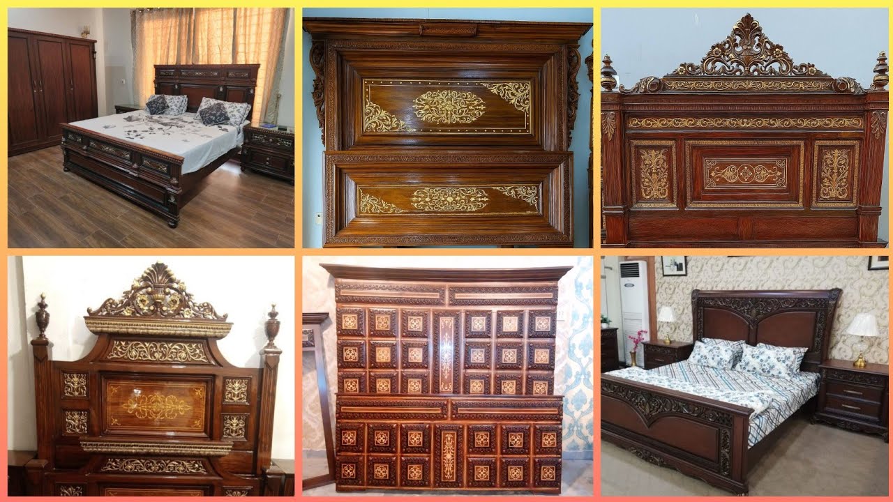 Chinioti Furniture Design 2025 | Beautiful Sheesham Wood Beds for ...