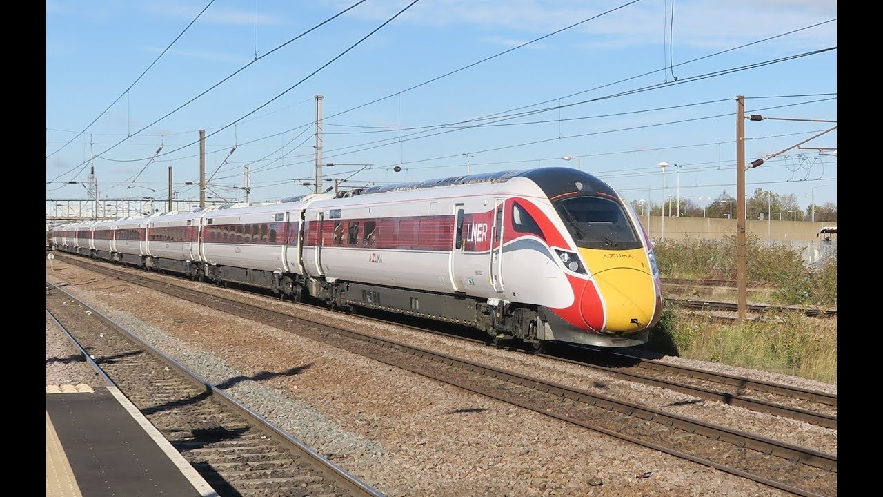 NEW L.N.E.R. LIVERY AZUMA + FREIGHT. CONVOY AND OTHER WORKINGS 25 10 ...