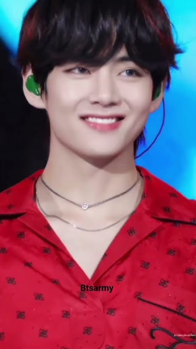 Bts 💜 V 💜 Kim Teahyung 💜 Handsome In Red Colour Dress 💜💜 Btsarmy Btsv 💜 Youtube
