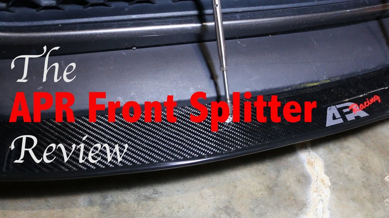 Mustang: APR Front Splitter Review - YouTube
