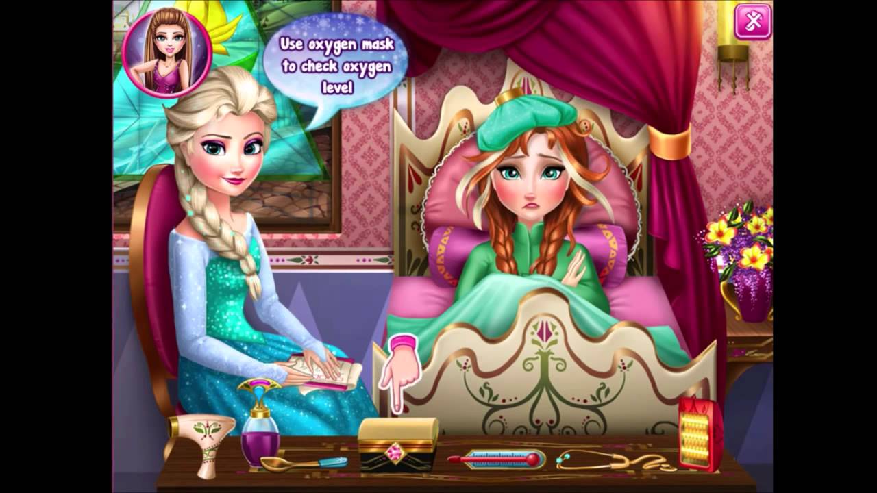 Anna is Sick ! Disney Frozen Game Elsa Flu Doctor Frozen Baby Games ...