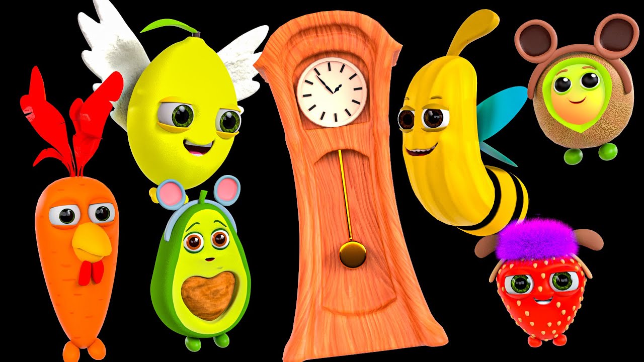 Hickory Dickory Dock - Baby Sensory Dance Party * Funky Fruits Fun ...