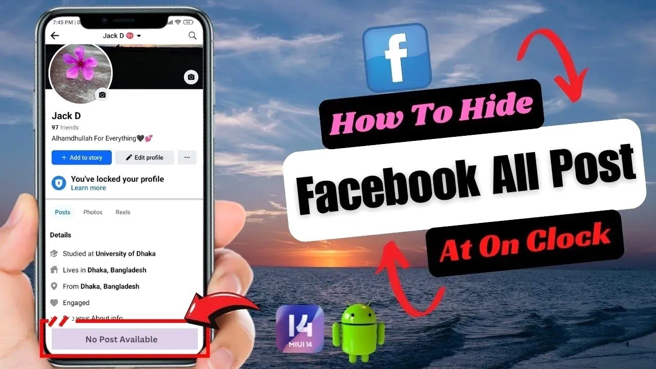 How To Hide All Facebook Post In One Click - YouTube