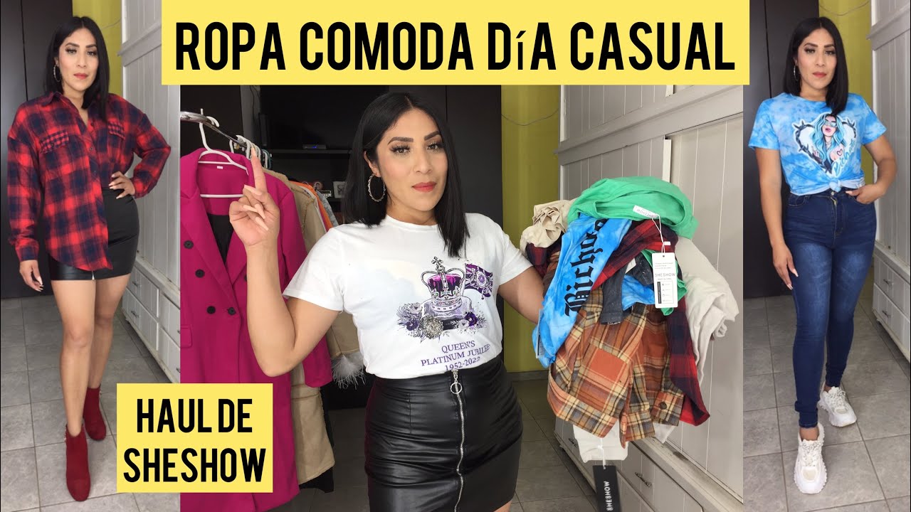 Ropa cómoda para un día casual /💙 Haul de SHESHOW - YouTube