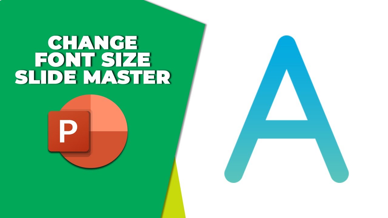 How to change font size in PowerPoint slide master - YouTube