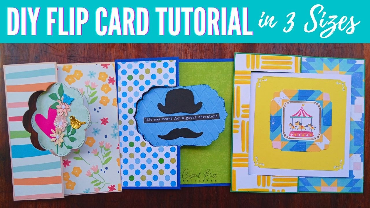 Swing Card | Flip Card |Birthday Fun Fold Card | Handmade Cardmaking ...