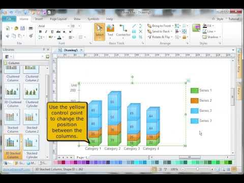 Set Column Chart Options| EdrawMax - YouTube