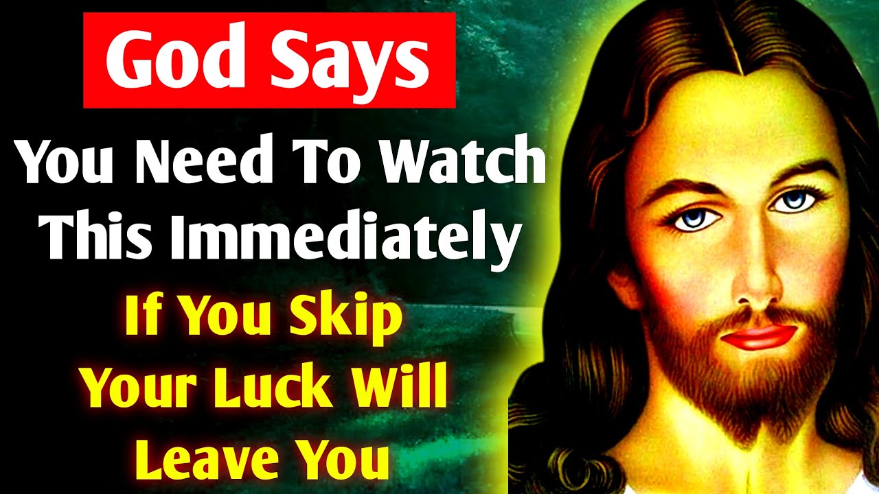 🛑 God says | If You Skip Your Luck will leave You | Gods message today ...