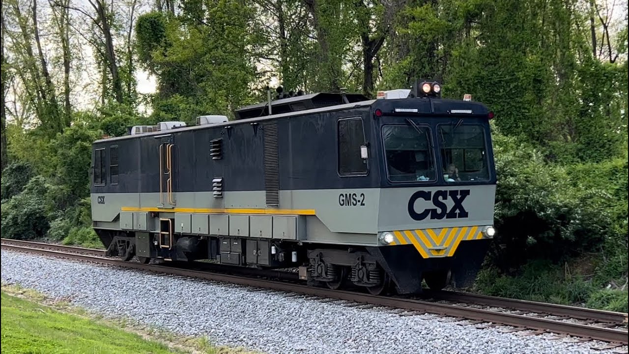 A PAIR OF CSX GEOMETRY/INSPECTION TRAINS - YouTube