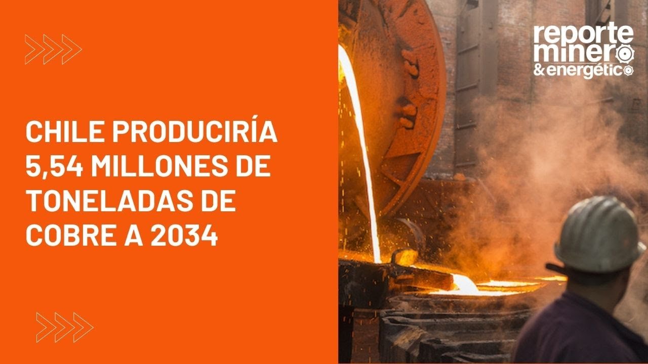 Chile produciría 5,54 millones de toneladas de cobre a 2034 - YouTube