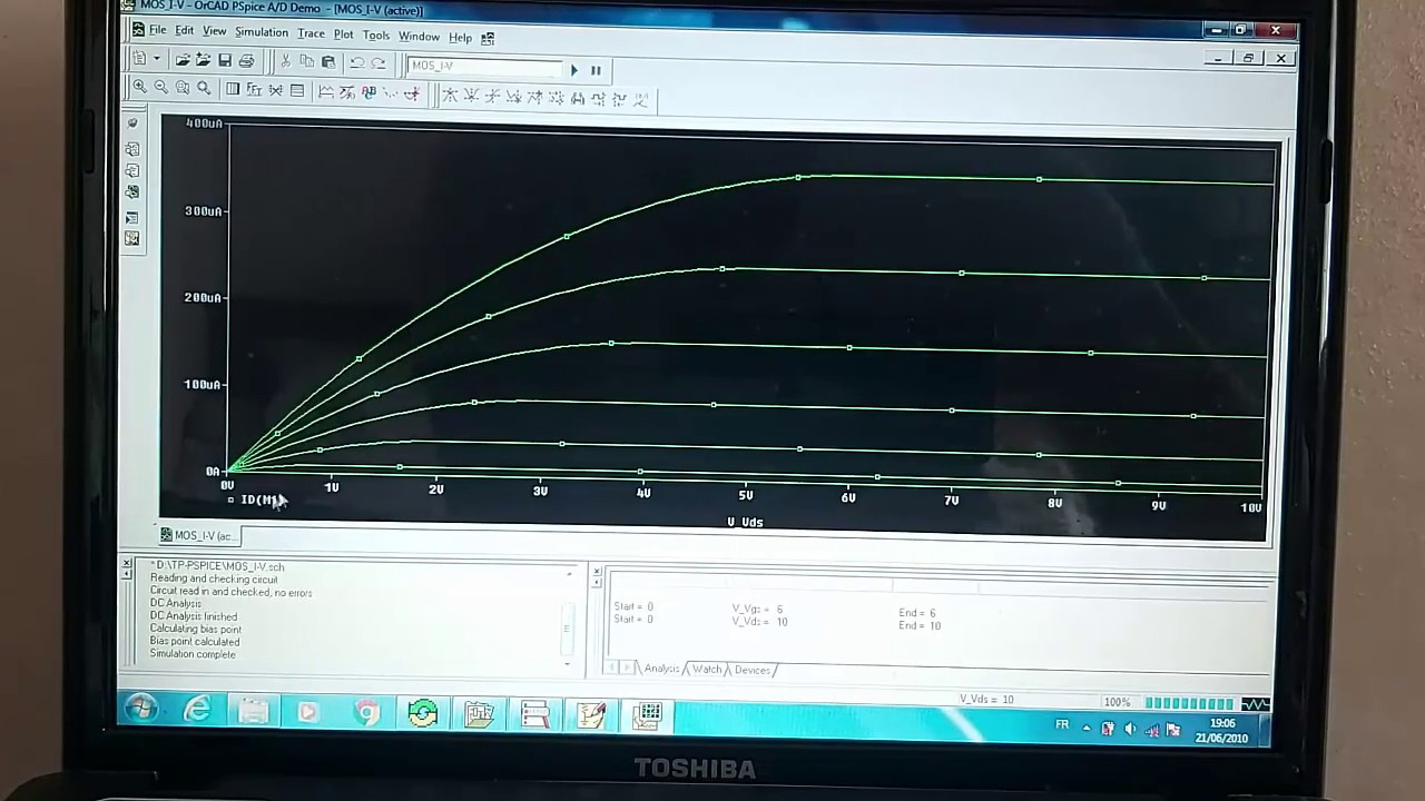 PSPICE-NMOS_Caract_Stat - YouTube