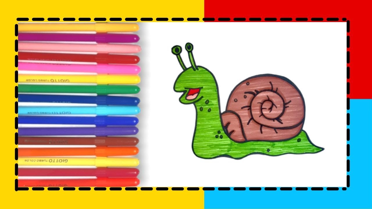 Como Dibujar Un Caracol 🐌🎨 | How To Draw a Snail Step By Step 🐌 - YouTube