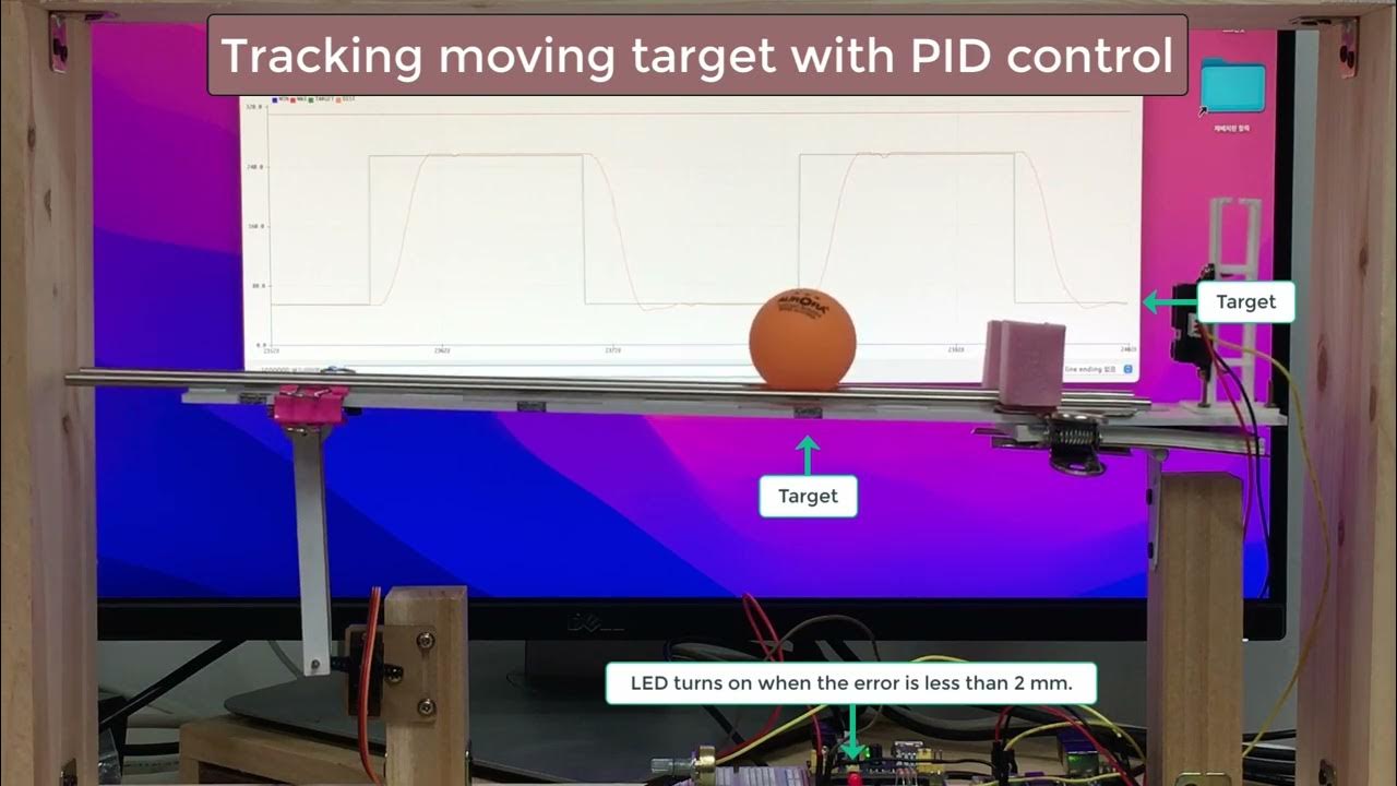 Ball and beam system: tracking moving target with PID control - YouTube