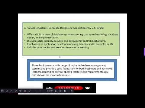 "Mastering DBMS: DBMS Reference Books for RPSC Programmer Exam" - YouTube