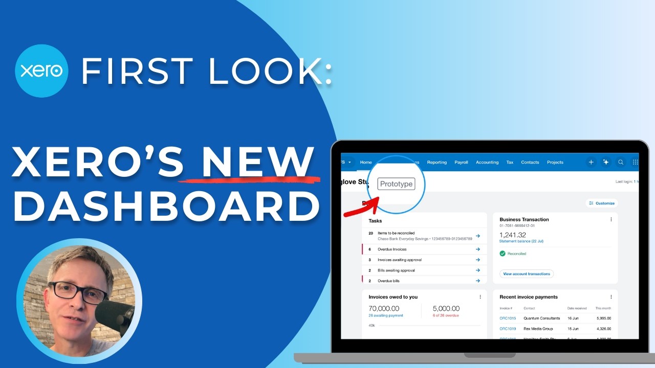 Xero’s New Dashboard Prototype (2025) — Full Tour & First Impressions ...