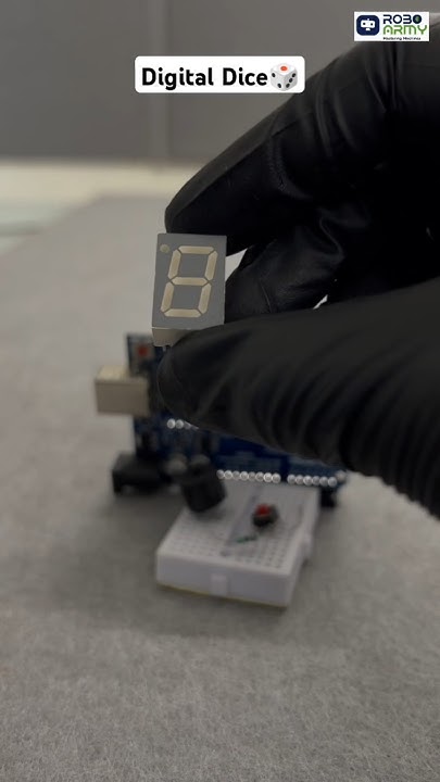 DIY Digital Dice using 7 Segment Display #roboarmy #digitaldice #arduinoprojects #scienceproject ...