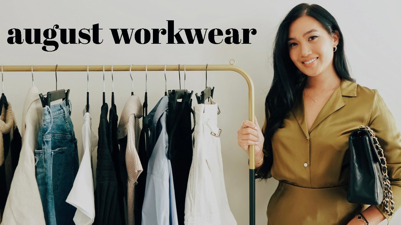 AUGUST WORKWEAR | OFFICE LOOKBOOK + TRY ON - YouTube