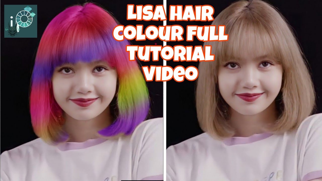Blackpink Lisa Hair colour tutorial [ibis paint x] #blackpink #lisa # ...