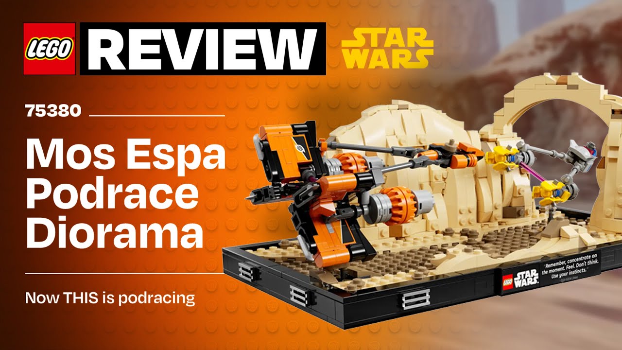 Now THIS is podracing | LEGO Star Wars Mos Espa Podrace Diorama 75380 ...