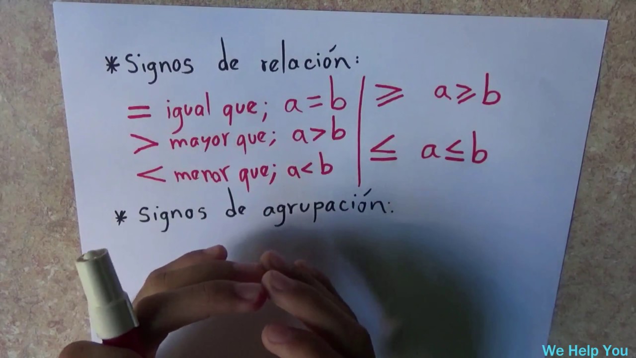 Los signos del álgebra. Desde cero - YouTube