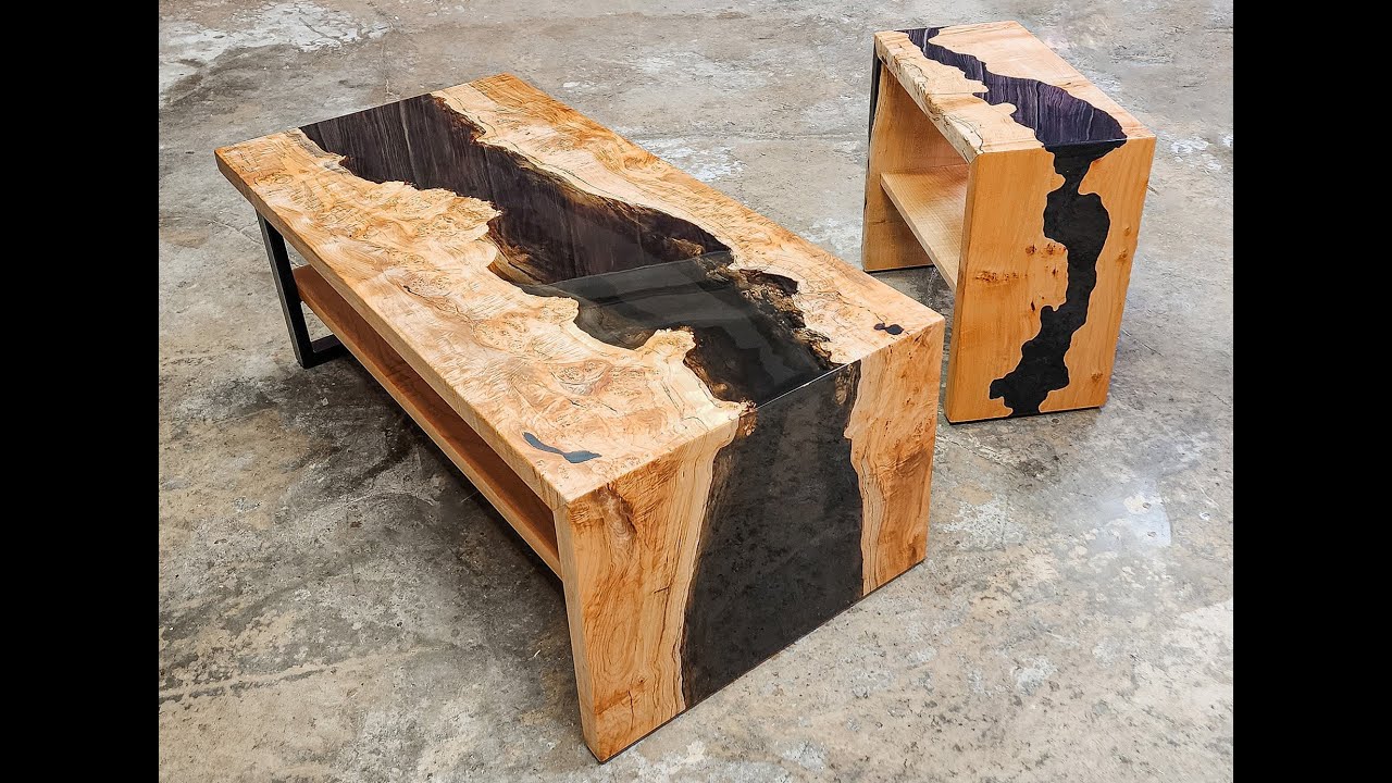 How To Make Waterfall Legs on a Epoxy Resin Table - YouTube