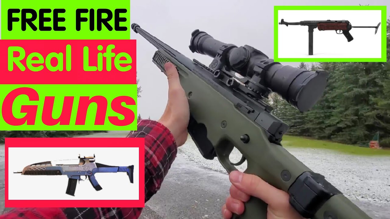 Free Fire Guns In Real Life || MP40, Kar98, UMP, XM8 & AWM #FreeFireGun ...