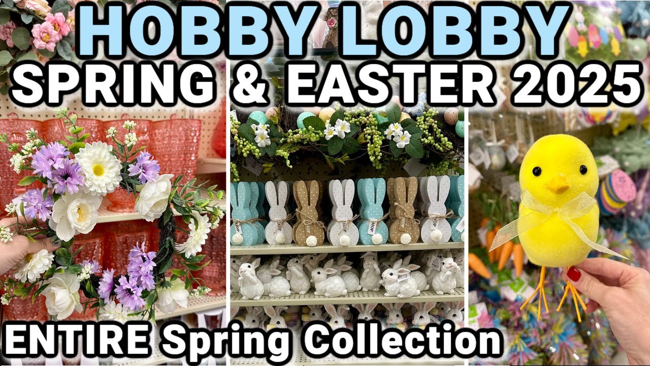 ULTIMATE SPRING SHOP WITH ME AT HOBBY LOBBBY | Hobby Lobby Shop with Me ...