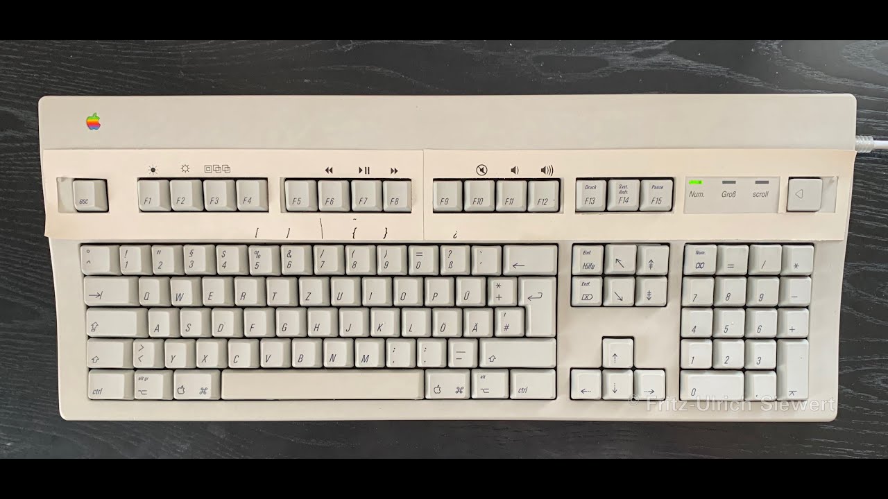 Tippgeräusche / Typing Sound Apple Extended Keyboard II (AEK II ...