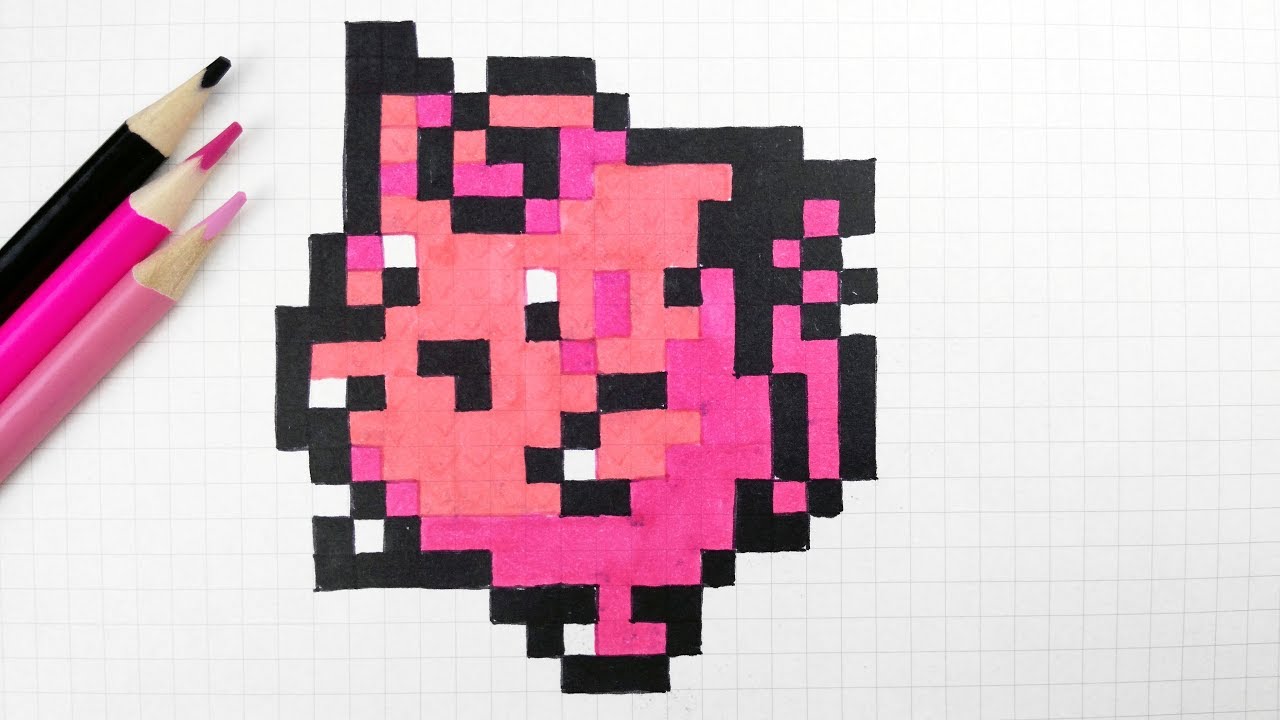 How To Draw Clefairy Pokemon Pixel Art - YouTube