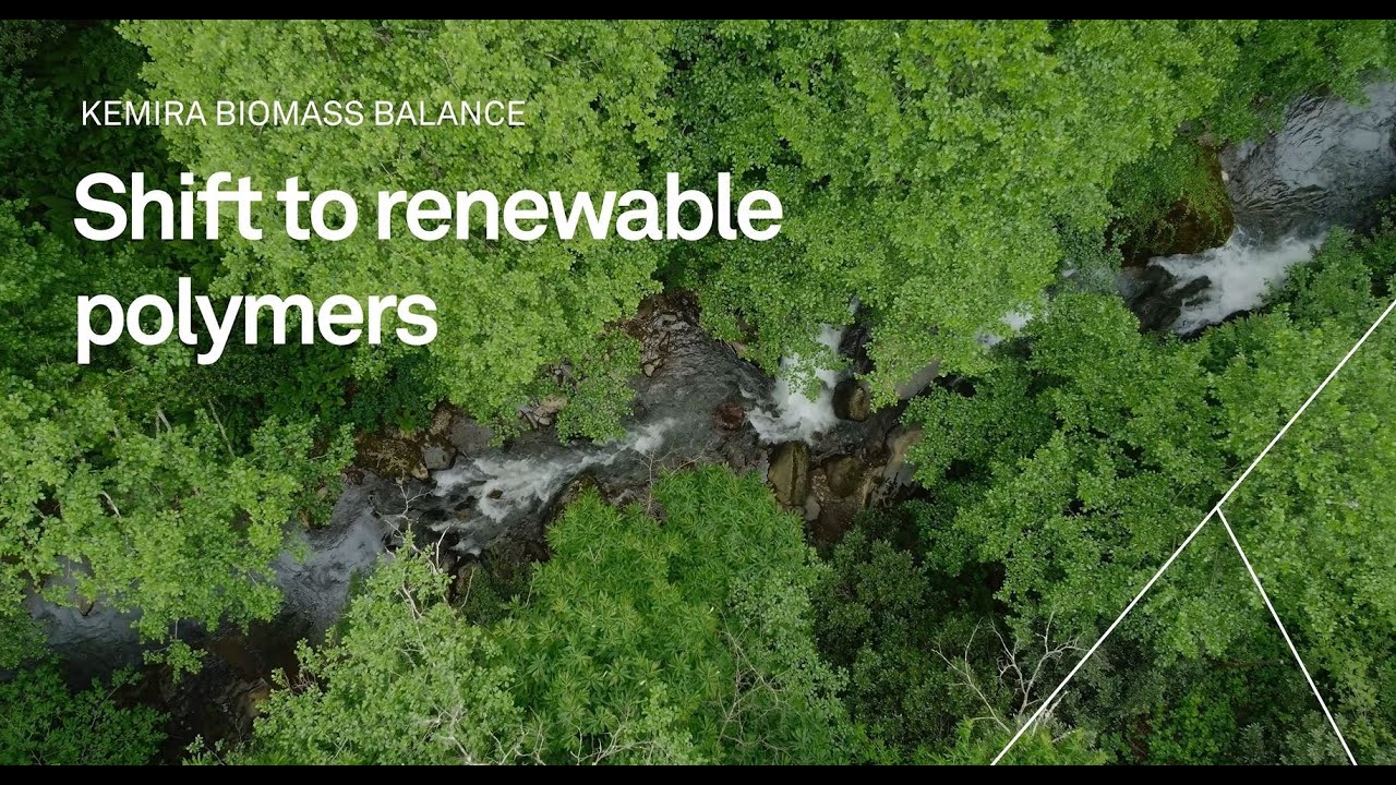 Kemira biomass balance -shift to renewable polymers - YouTube