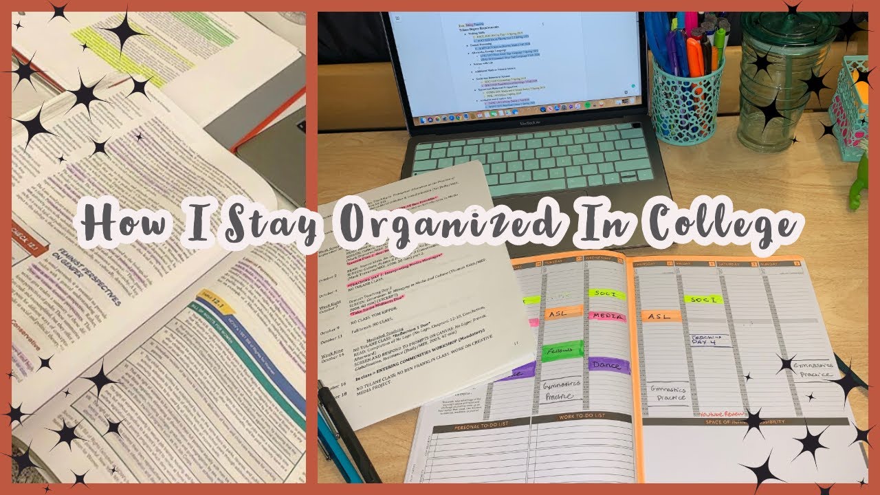 HOW I STAY ORGANIZED IN COLLEGE!! || Plan with me: Semester Edition ...
